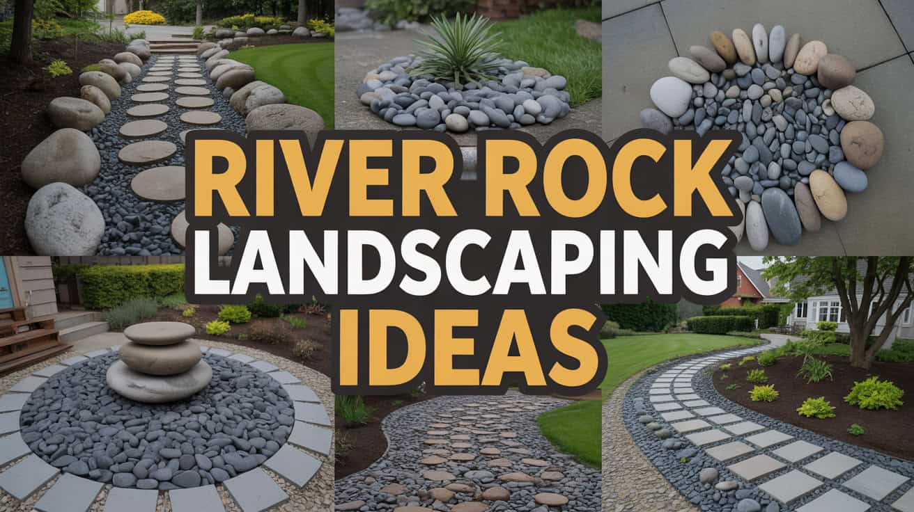 56 River Rock Landscaping Ideas for Your Home That Boost Curb Appeal ...