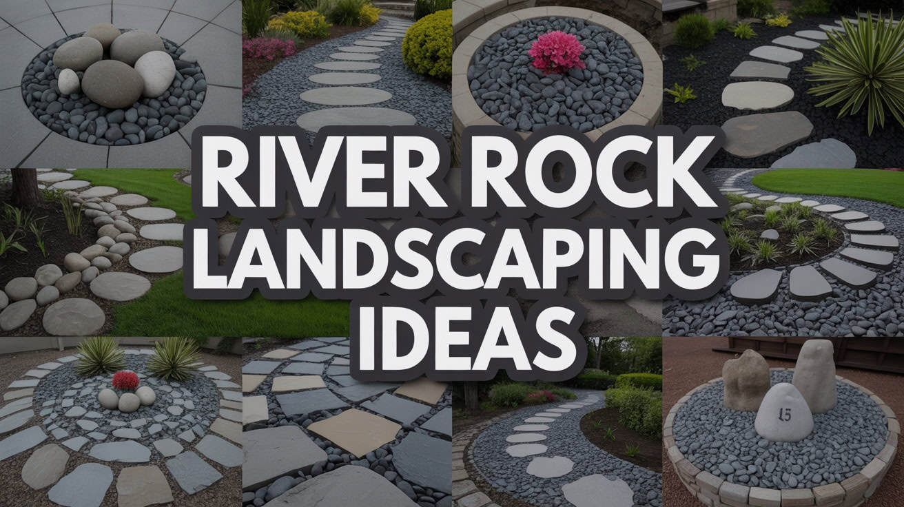 56 River Rock Landscaping Ideas for Your Home That Boost Curb Appeal ...
