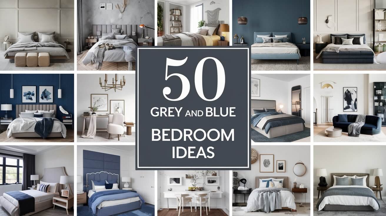50 Stunning Grey and Blue Bedroom Ideas You’ll Love - Decor Snob