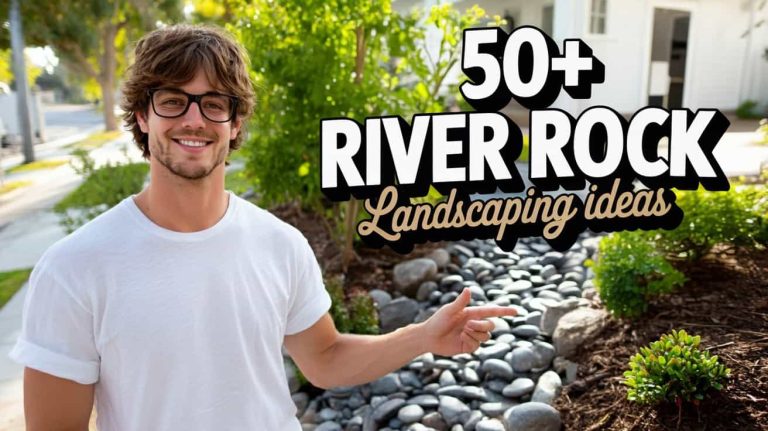 56 River Rock Landscaping Ideas for Your Home That Boost Curb Appeal ...